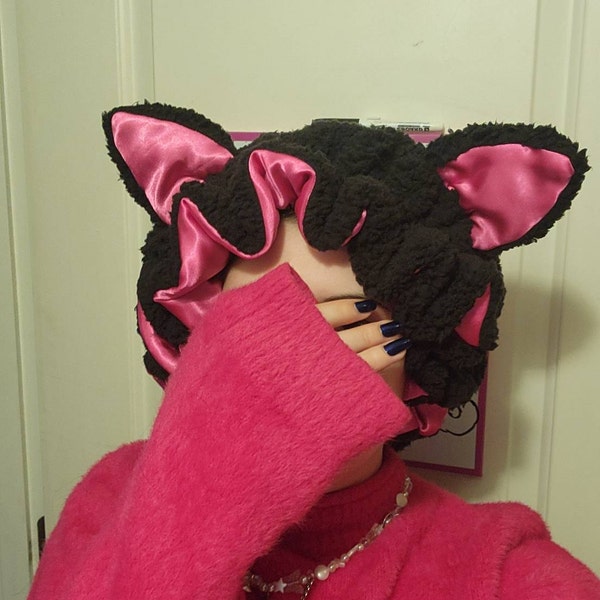 Bear Bonnet, Sleeping Hair Bonnet, Bonnet Hat, Bonnet, Hair Bonnet for ...