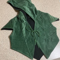 Pixie Leaf Hood Vest, Fairy Clothing, Elf Hood Vest, Elven Hood Vest ...