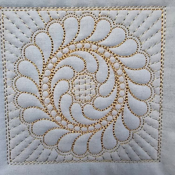 Embroidery Designs Quilt Block Trapunto Embroidery Files 5 Sizes 4x4 ...