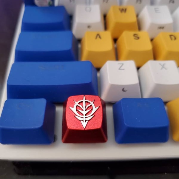GUNDAM Keycaps Anime Cherry Mx Metal Key Cap ESC Enter Shift 1X 1U 2 ...