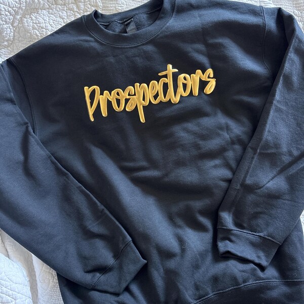 Custom Puff Print Team Name Sweatshirt, Embossed Mascot Sweatshirt ...