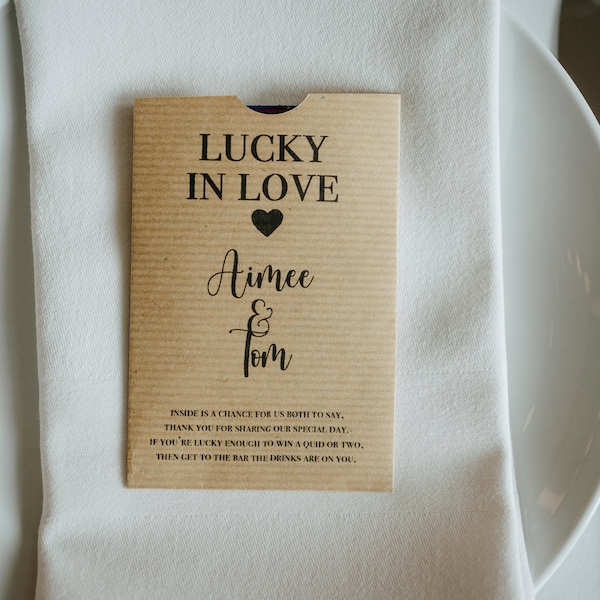 Personalised Scratch Card Wedding Favours | Rustic | Wedding - Etsy UK