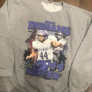 Personalized Football Picture T-shirt for Game Day, Custom Photo Shirt ...
