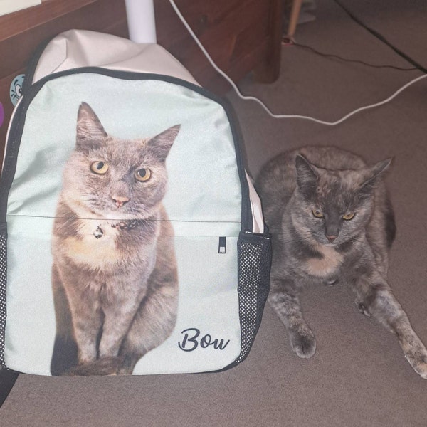 Personalized Photo/name Backpack, Custom Face Lunch Bag Set, With Photo ...