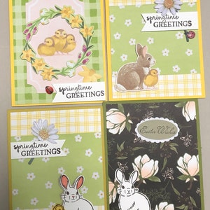 Set of 4 Blank Cards Zinnias Stampin Up , Floral - Etsy