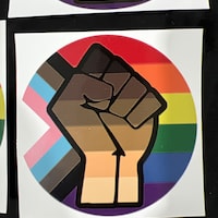 Safe Space Progress Pride Flag LGBTQ POC Transgender Flag Vibrant Color ...