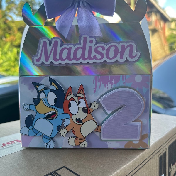 Inspired Bluey Favor Boxes, Kids Birthday Party, Party Favors - Etsy
