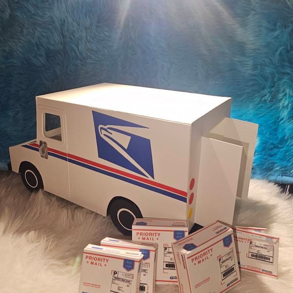 Instant Download USPS Priority Mail Box Miniature DIY Printable PDF ...