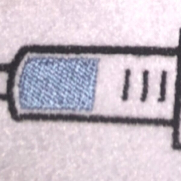 Syringe Embroidery File in Multiple Formats - INSTANT DOWNLOAD - Item ...