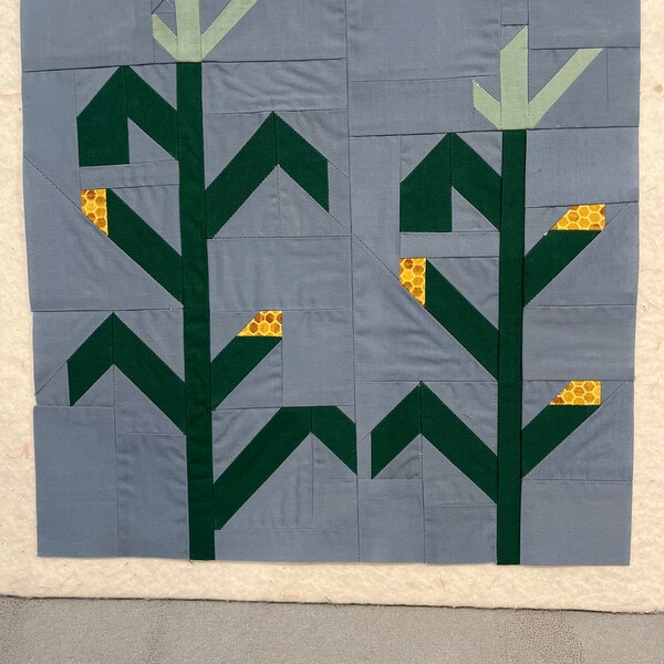 Corn Fields Farm Summer Quilt Block PDF Pattern - Includes Instructions ...