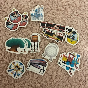 30 Pack Paper Pastel Magical Kingdom Inspired Stickers SET 5 - Etsy UK