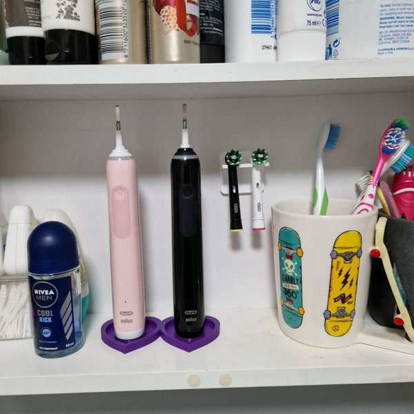 Electric Toothbrush Head Holder / Wall Mounted Oral B Heads Holder ...