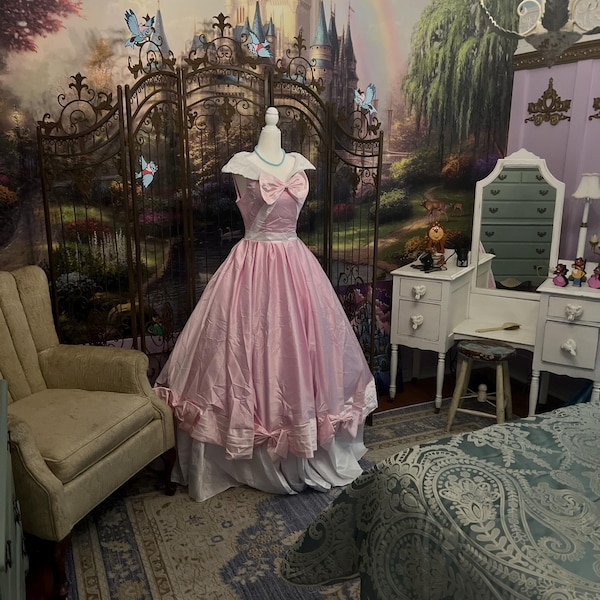 Cinderella Pink Dress Pink Cinderella Costume - Etsy