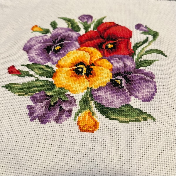 Summer Bouquet Cross Stitch Patterns, Peony Cross Stitch Patterns, Summer Cross Stitch Pattern ...