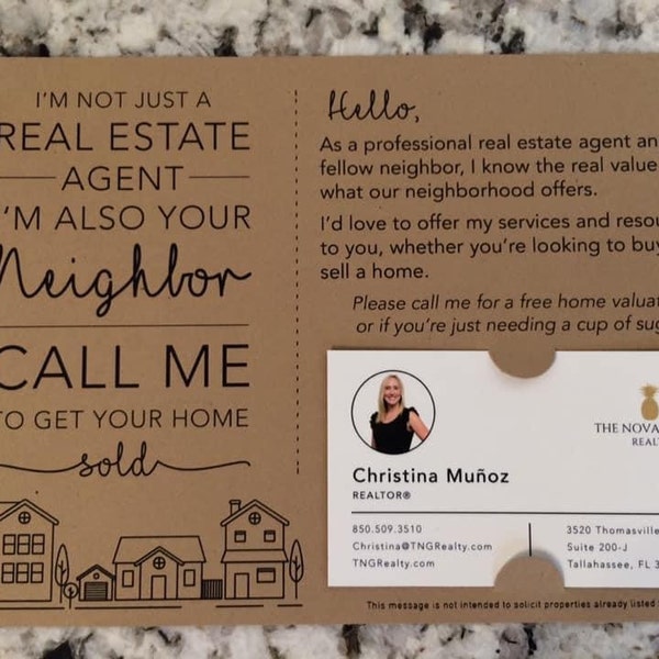 Set of I'm Not Just a Real Estate Agent, I'm Also Your Neighbor Mailer ...