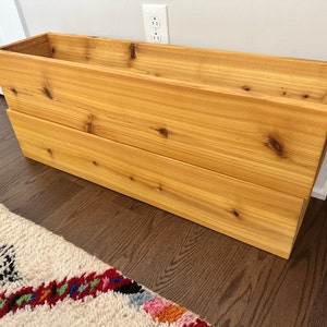 Cedar Flower Planter Box - Etsy