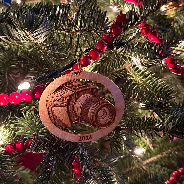 Personalized Camera Ornament Christmas Tree, Unique Camera Christmas ...