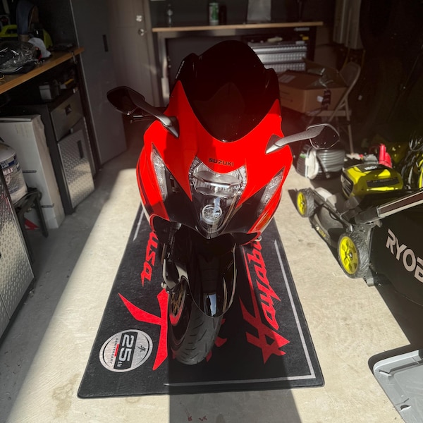 Garage Mat Design for Ride the Style, Feel the Vibe Motorcycle Mat ...