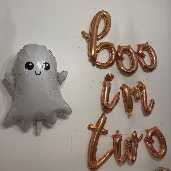 Boo I'm Two Balloons, Boo I'm Two, Two Spooky Birthday Two Spooky Theme ...