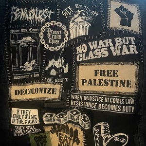 Sneaky Snake Linocut Linen Patch, Punk Patches, Block Print, Snek ...