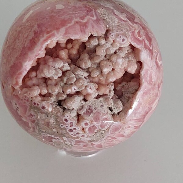 MASSIVE Goethite in Quartz Geode Crystal Specimen Display Piece (stand ...