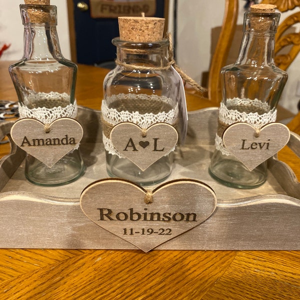 Sand Ceremony Set Wedding Unity Sand Ceremony Unity Sand Set Rustic ...