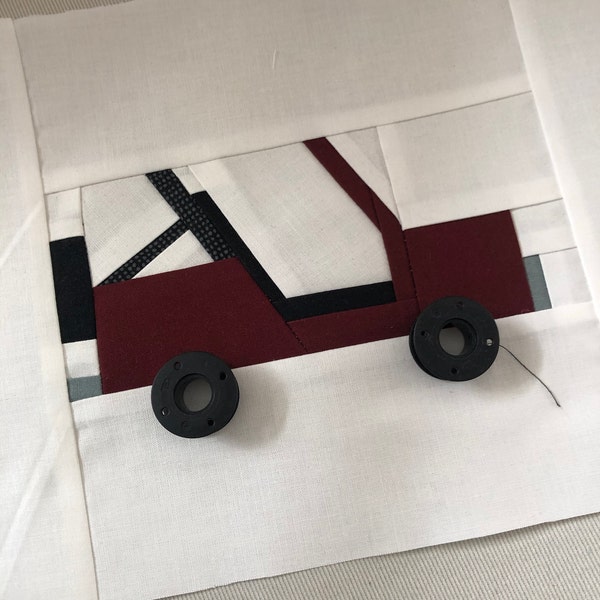 Open Roofed Jeep Foundation Paper Pieced PDF Quilt Block Pattern - Etsy