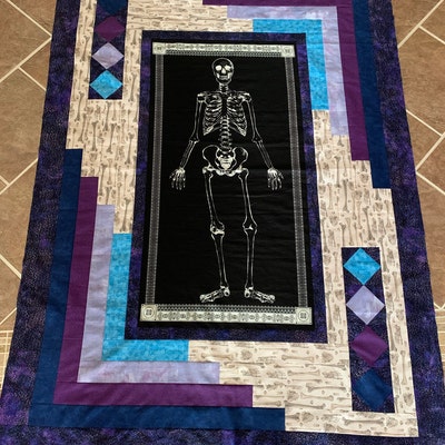 Bones Fabric Bones by Deborahballingerillustrations Bones Teeth Femur ...