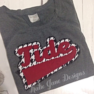 Tide Digital Machine Embroidery Applique Design 6 Sizes, Roll Tide ...