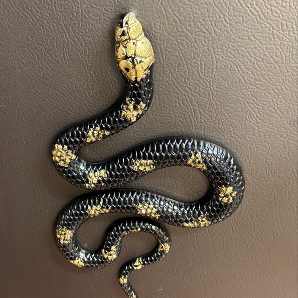 Snake Wall Hanging, Snake Wall Art, Alt Home Decor, Unusual Gift, Snake ...