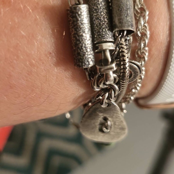Raw Silver Multi Coin Drop Necklace Sterling Silver Handmade Disk ...
