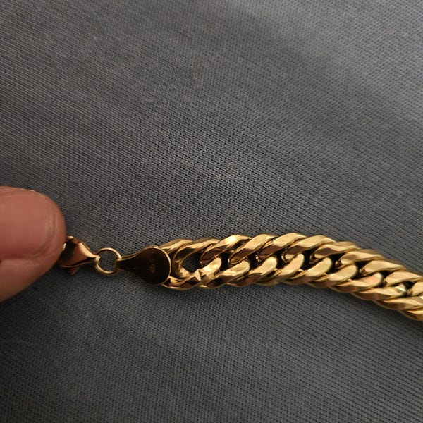 Pure 18K Solid Gold Box Chain Necklace, 18K Solid Gold Box Link Chain ...