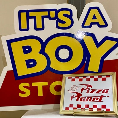 Pizza Planet Sign for Birthday Party Digital Download Kit Three Pizza ...