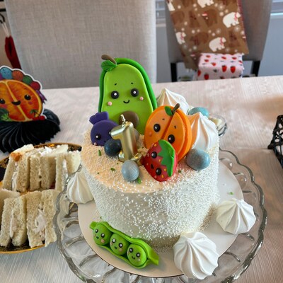 Fruit and Vegetables Cake Topper, Fruit Cake Decor, Fruit and Vegetable ...
