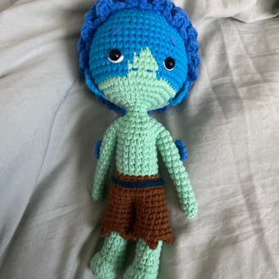 Crochet Luca Doll, Luca Paguro Doll, Amigurumi Luca, Luca Plush ...