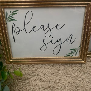 Please Sign Printable Custom Sign Please Sign Our Guestbook - Etsy