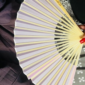 Personalized Colored Paper 9 Folding Hand Fans - Etsy