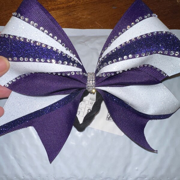 Custom Cheer Bow Custom Letter / Mascot or Letters CHS BHS Etc W Name ...
