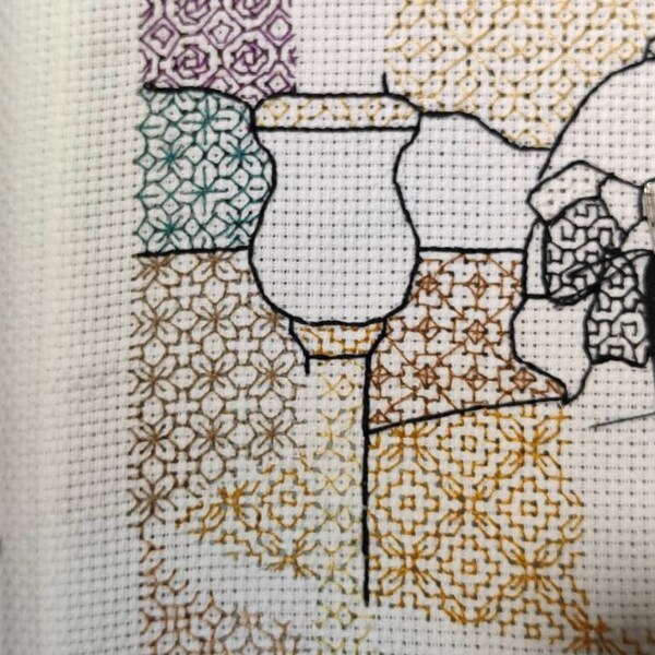 Slithering Snake - Blackwork Pattern (PDF Download) Animal Leaves ...