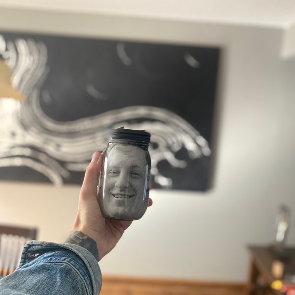 Halloween Decoration YOUR FACE in Jar, Scary Halloween Décor, Halloween ...