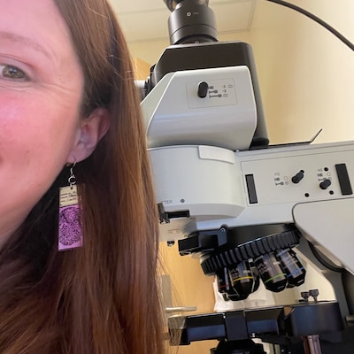 Pyramidal Neuron Microscope Slide Printed Keychain, Microscopy Keychain ...