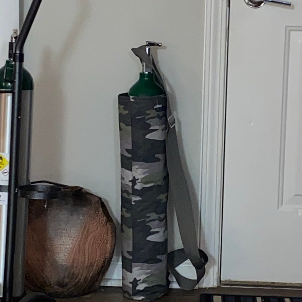 Oxygen Tank Tote for B and C Tanks, Wide Padded Strap, Portable Oxygen ...