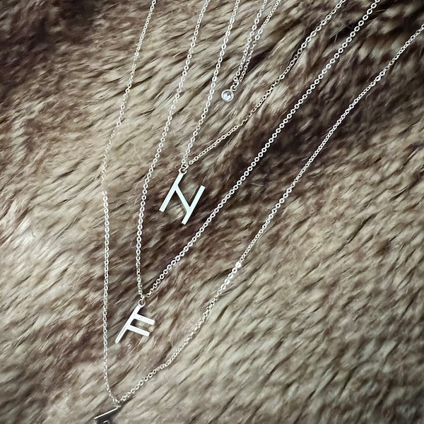 Viking Rune Layering Necklace • Elder Futhark Runes • Feminine ...