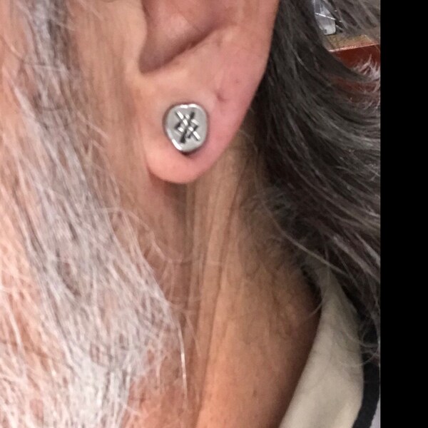 Silver Rune Jewelry Viking Jewelry Viking Earrings Viking Mens Jewelry ...