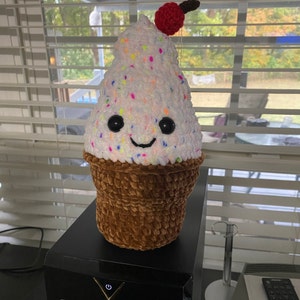 Ice Cream Cone Plush Crochet PATTERN Amigurumi - Etsy