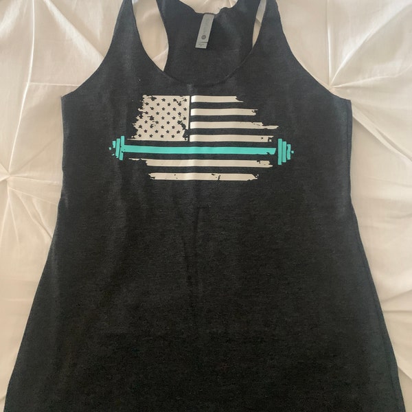 Reps & Rivals Signature American Flag Eagle Racerback - Crossfit ...