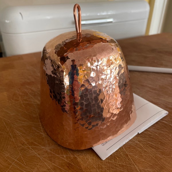 Pure Hammered Copper Cowbell (4") - Etsy