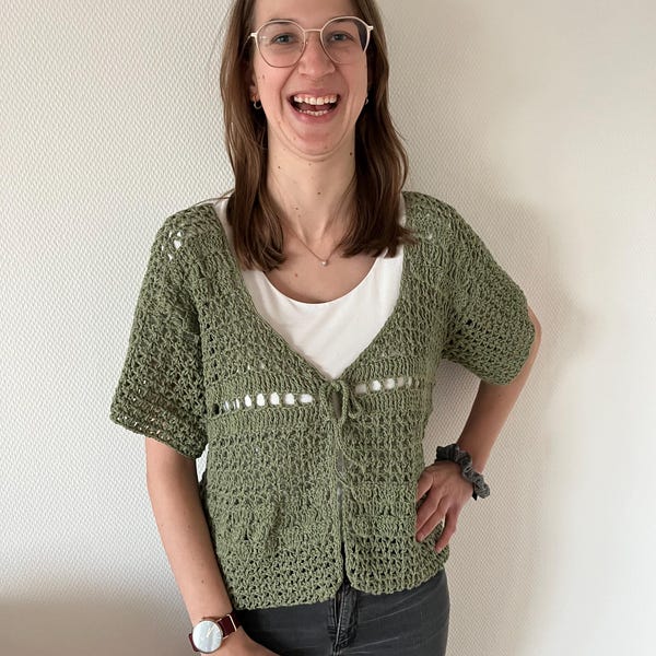 Cher Cardi Crochet PDF Pattern - Etsy