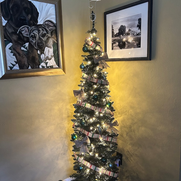 Monogram 7" Wire Tree Topper A-Z - | Custom Personalized Wire Initial ...