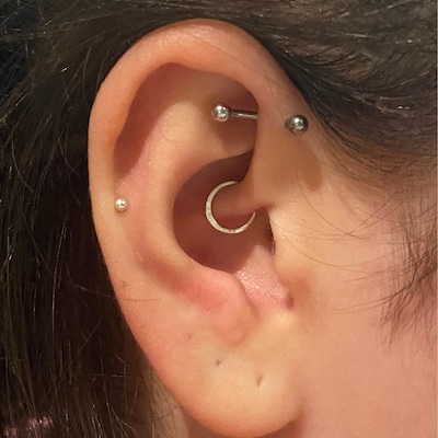 Daith Piercing Daith Jewellery Daith Hoop Daith Earrings Daith Ring ...